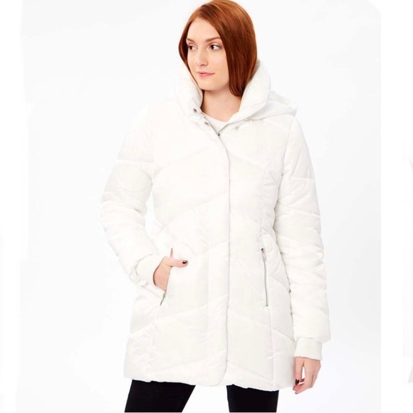 Steve Madden | Jackets & Coats | Nwt Steve Madden White Hooded Puffer ...